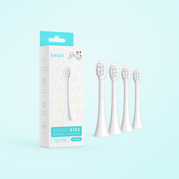 Ordo Sonic Kids Rechargeable - Brush Heads - White - 4 Pack – Ordo ...