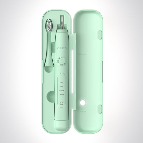 Ordo Sonic+ Electric Toothbrush & Charging Travel Case - Mint Green ...